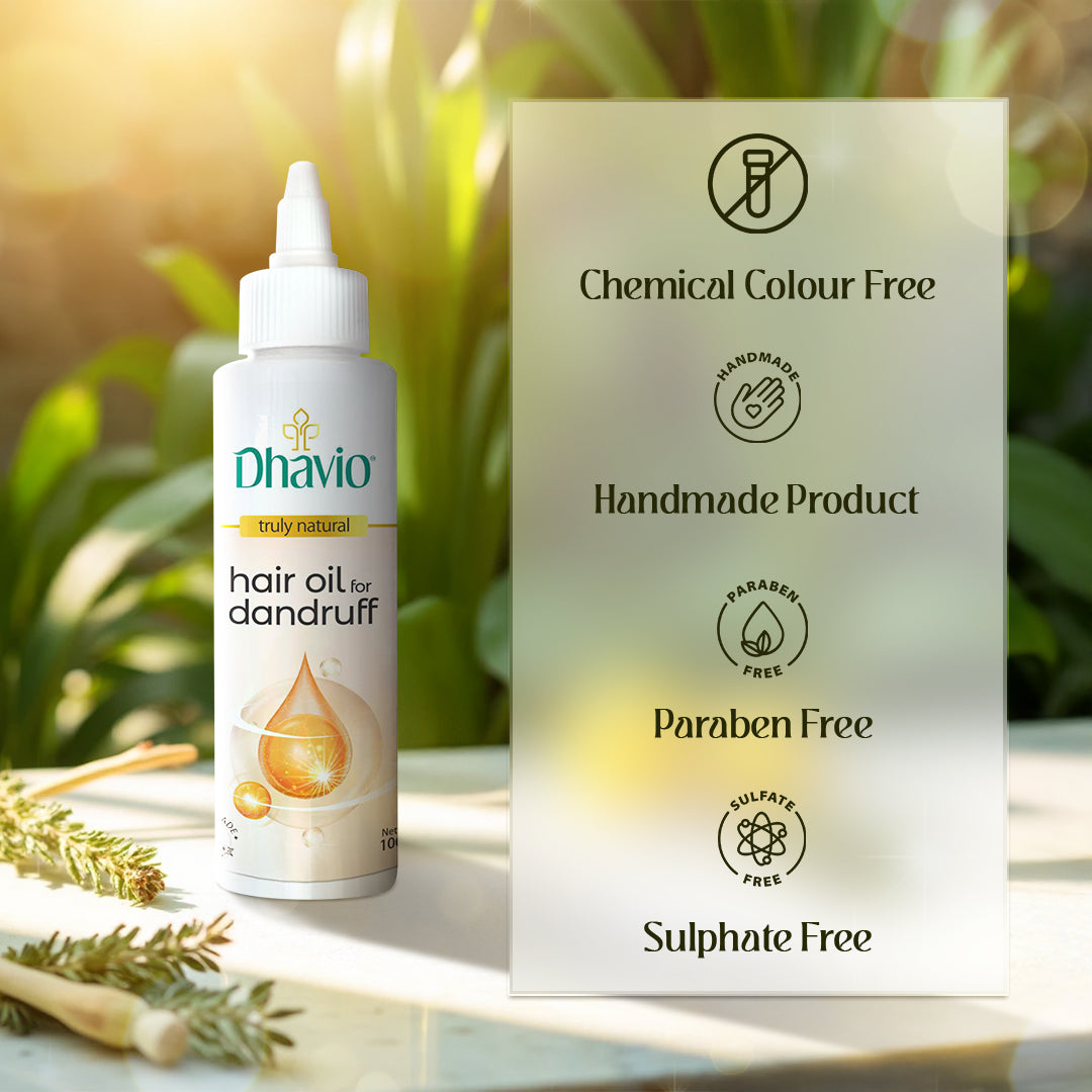Hair oil Dandruff – Natural Anti-Dandruff Solution – DHAVIO