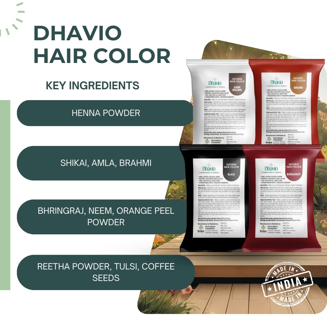 Dhavio Natural Hair Colour (Brown) – DHAVIO