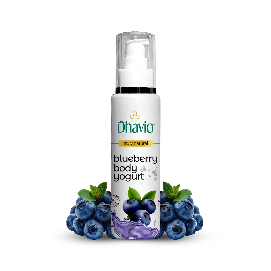 Blueberry Body Yogurt | Antioxidant Whipped Body Moisturiser | DHAVIO